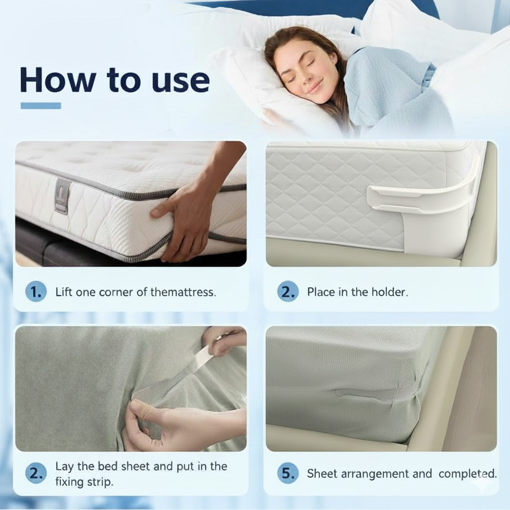 SheetLock™ No-Slip Bed Sheet Grips | Vokilo